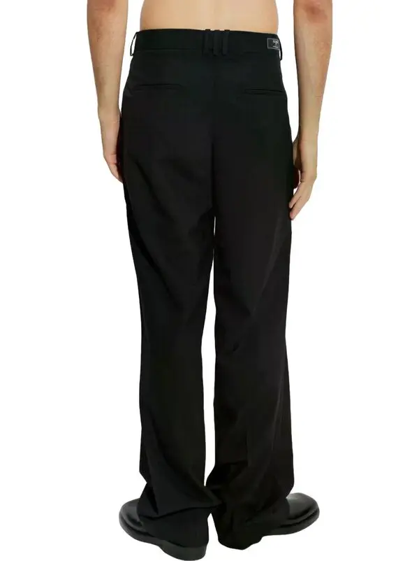Balmain Virgin Wool Trousers - Black