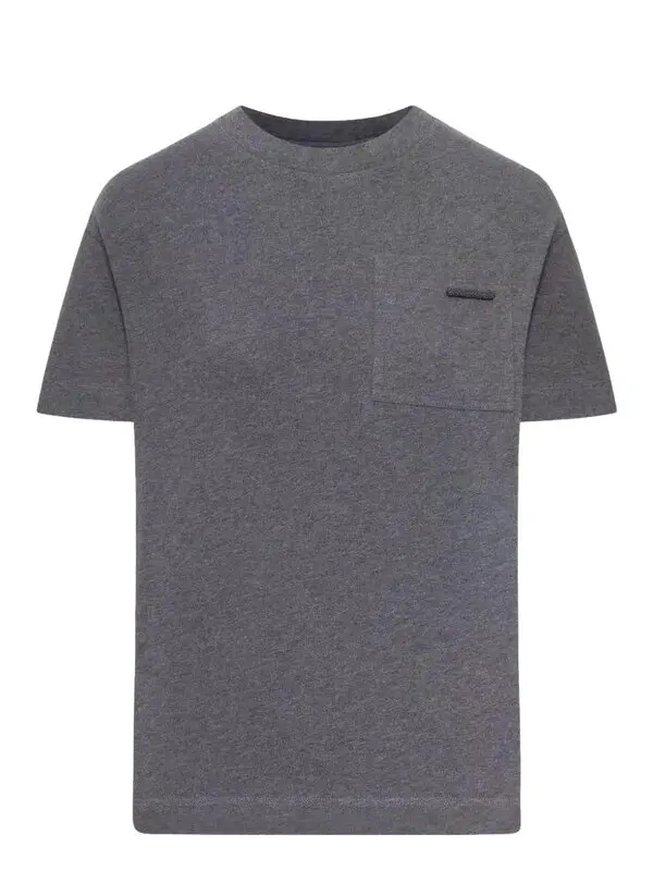 Brunello Cucinelli Pocket Detail Crew-neck T-shirt - Grey