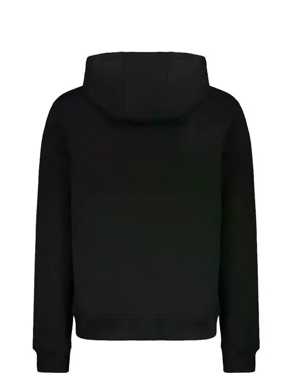 Burberry Logo-print Drawstring Hoodie - Black