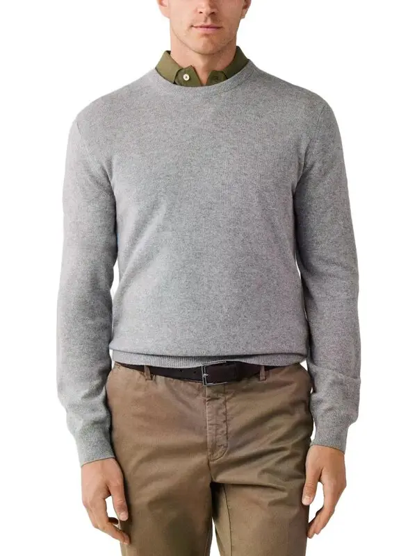 HACKETT LONDON Elbow-patch Knit Pullover - Neutrals