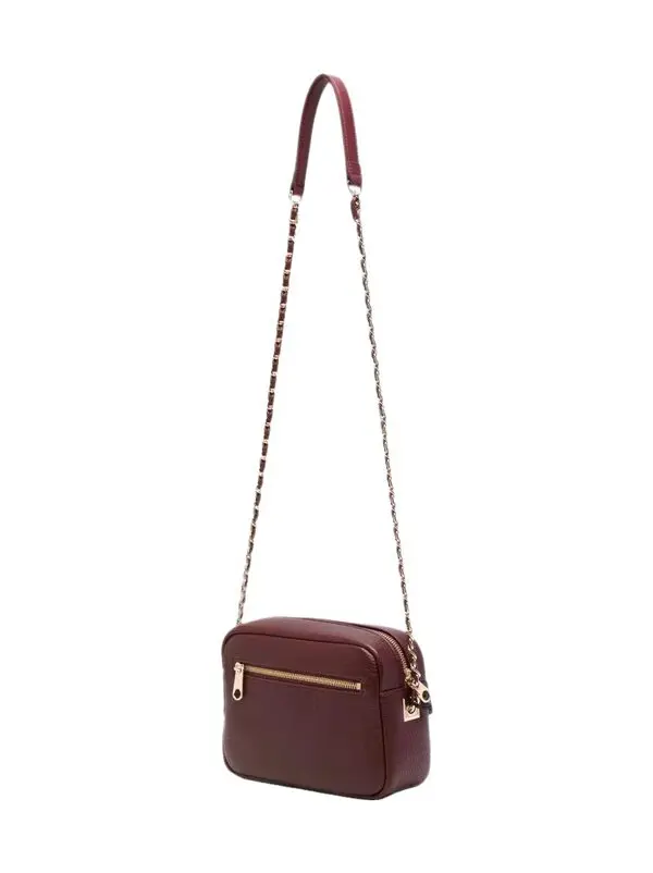 TWINSET Logo Plaque Chain Strap Cross Body Bag - Red