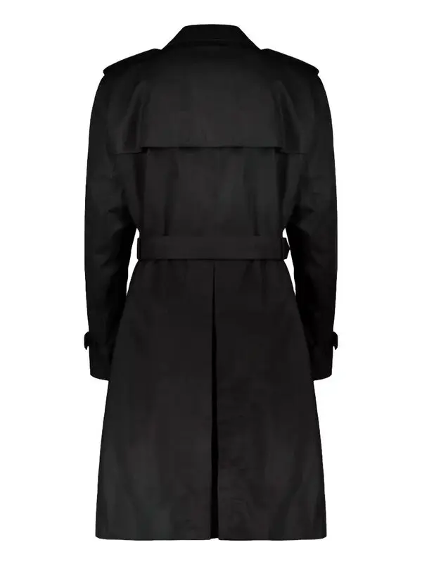 Burberry Double-breasted Belted Trench Coat - Black