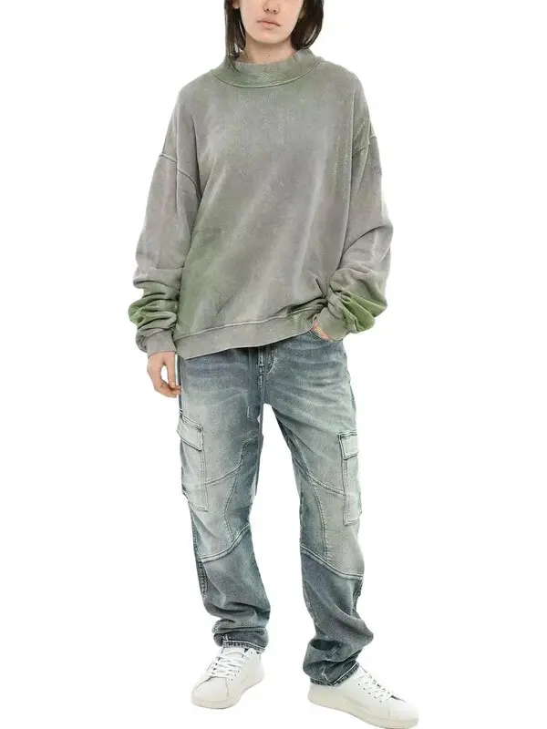 DIESEL® Crew-neck Oversized Sweatshirt - Grey