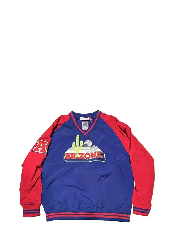 Mitchell & Ness Ncaa Arizona Wildcats Logo-patch Sweatshirt - Blue