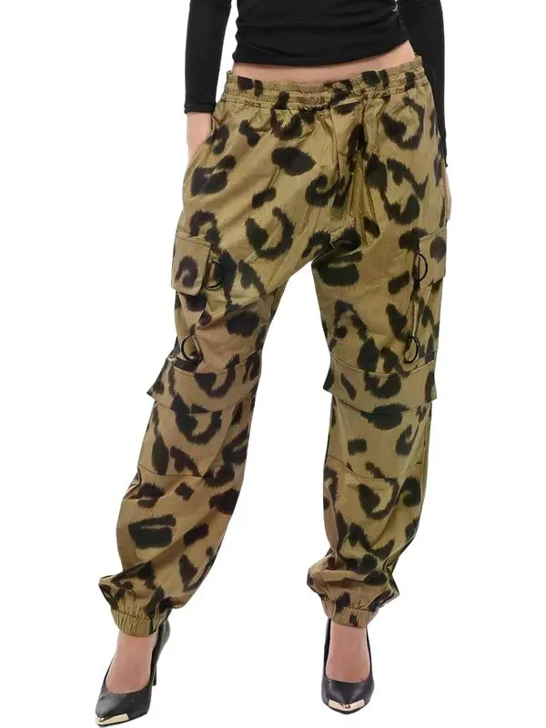 Stella McCartney Animal Print Cargo Pants - Neutrals