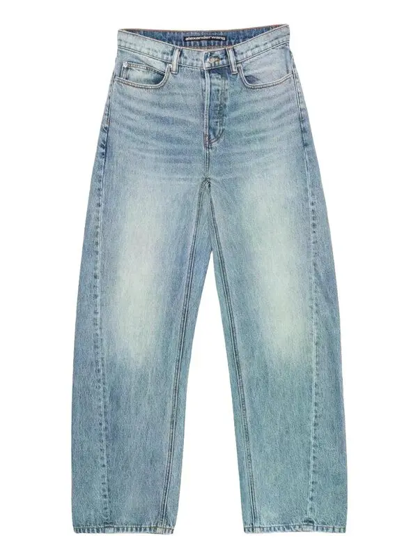 Alexander Wang Logo Detail Belt Loop Jeans - Blue