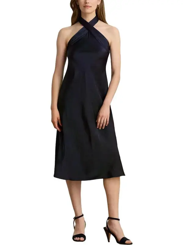 Ralph Lauren Halterneck Midi Dress - Blue