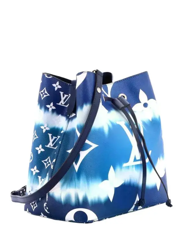 LOUIS VUITTON Neonoe Handbag Limited Edition Escale Monogram Giant Mm Bucket Bag - Blue