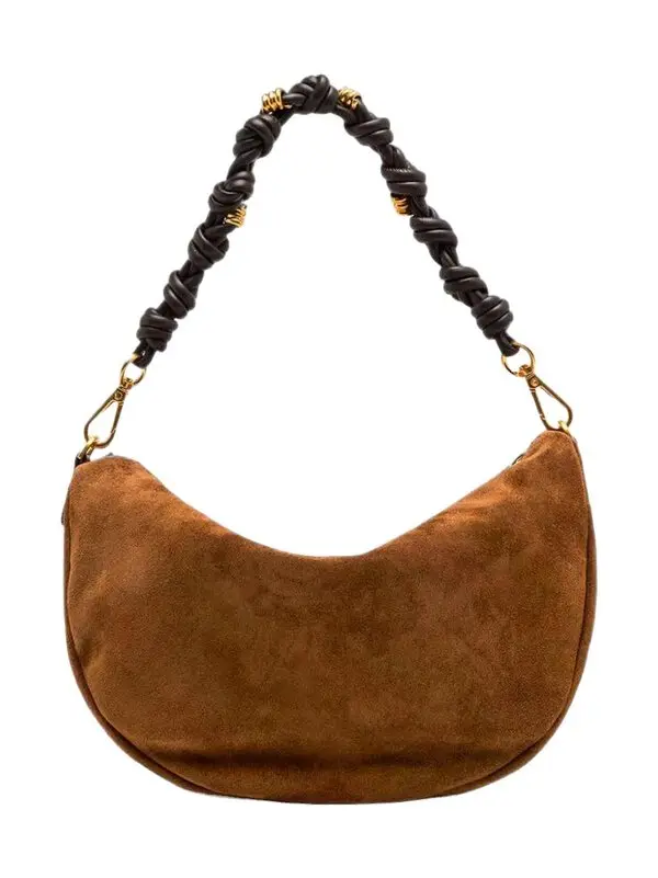 GIANNI CHIARINI Small Suede Tote Bag - Brown
