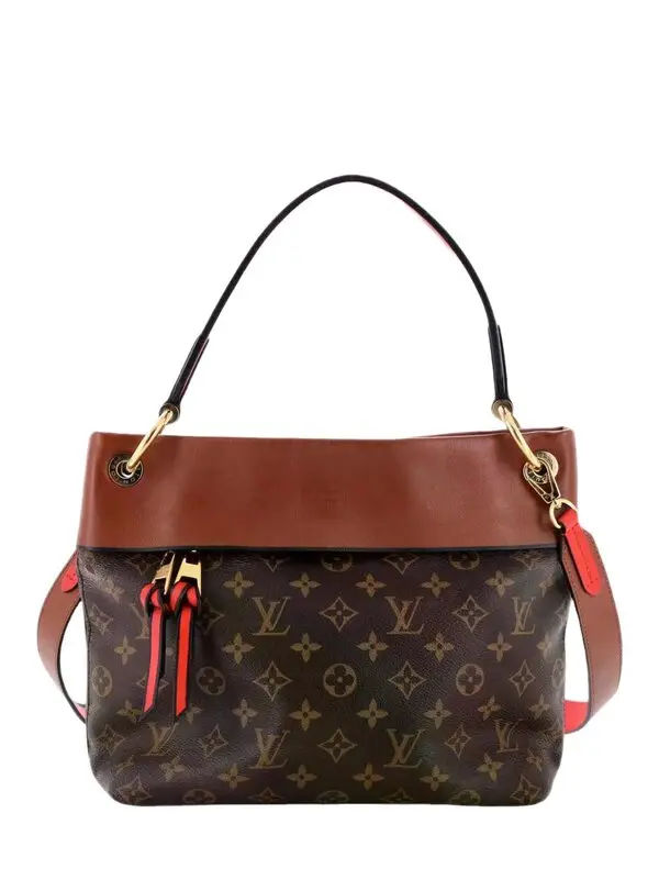 LOUIS VUITTON Monogram Canvas Tuileries Besace Hobo Bag - Brown