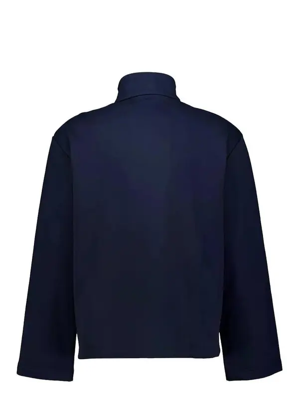 Commas Quarter-zip Long-sleeve Sweater - Blue