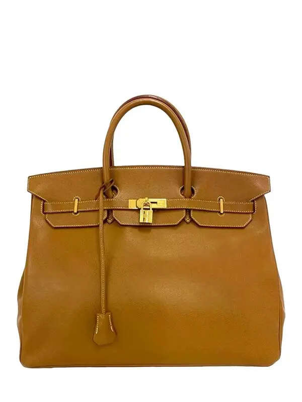 Hermès Birkin 40 Courchevel Handbag - Brown