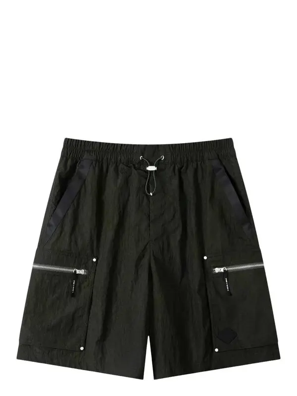 SPOONYARD Cargo Shorts With Zippered Pockets - Green