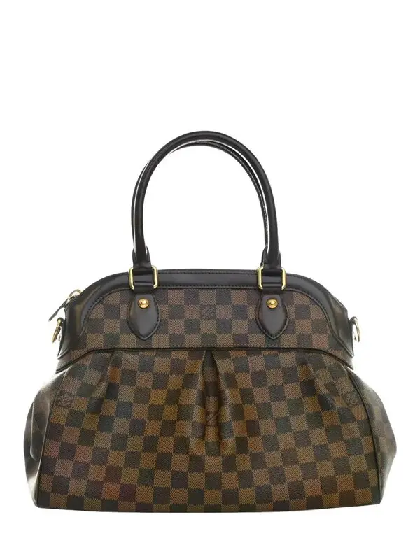 LOUIS VUITTON Damier Ebene Trevi Pm Satchel - Brown