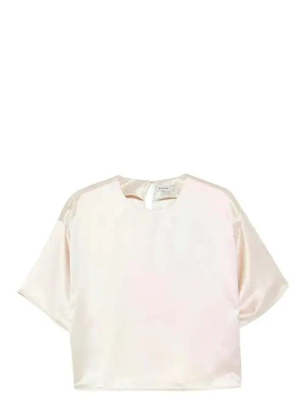 Simkhai Satin Finish Short-sleeve Top - Gold