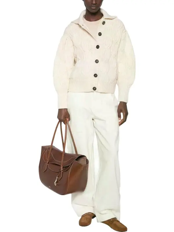 Brunello Cucinelli Cable Knit Cardigan - Neutrals
