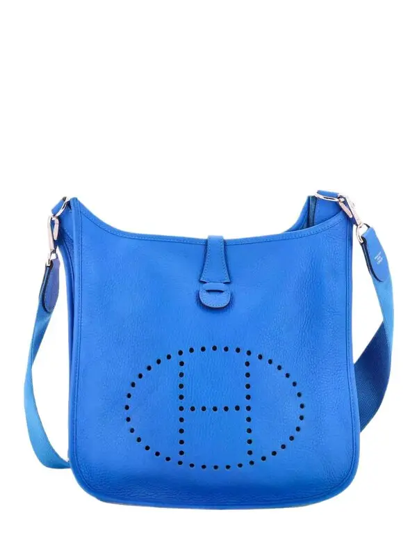 Hermès Evelyne Bag Gen Iii Clemence Pm Crossbody Bag - Blue