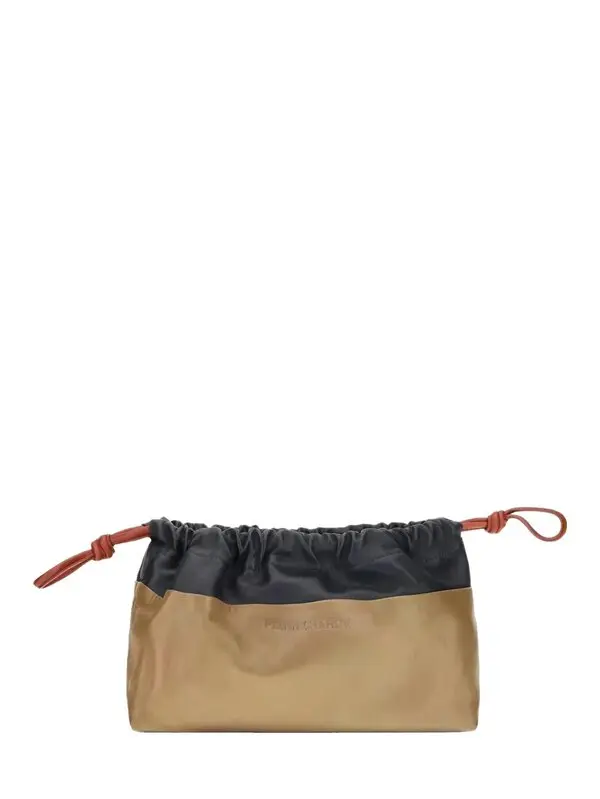 Pierre Hardy Twin Drawstring Clutch Bag - Brown