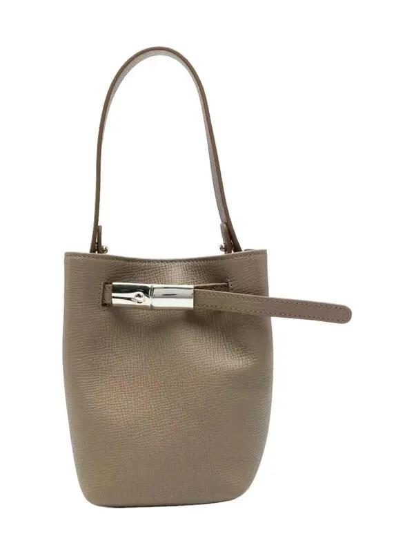 Longchamp Xs Le Smart Leather Bucket Bag - Green