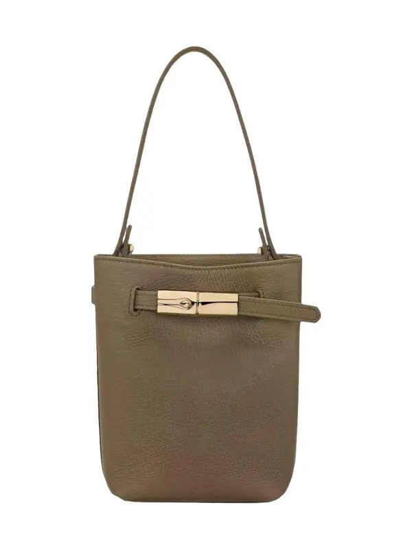 Longchamp Xs Le Smart Leather Bucket Bag - Green