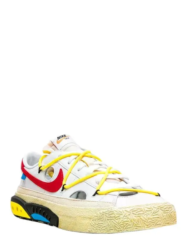 Nike X Off- Blazer Low Dual-lacing Sneakers - White