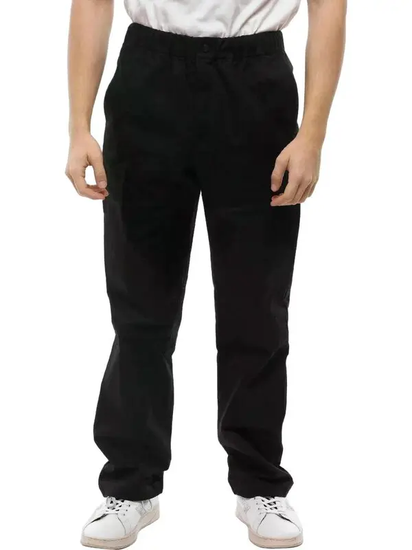 Off-White Elasticated-waist Chino Trousers - Black