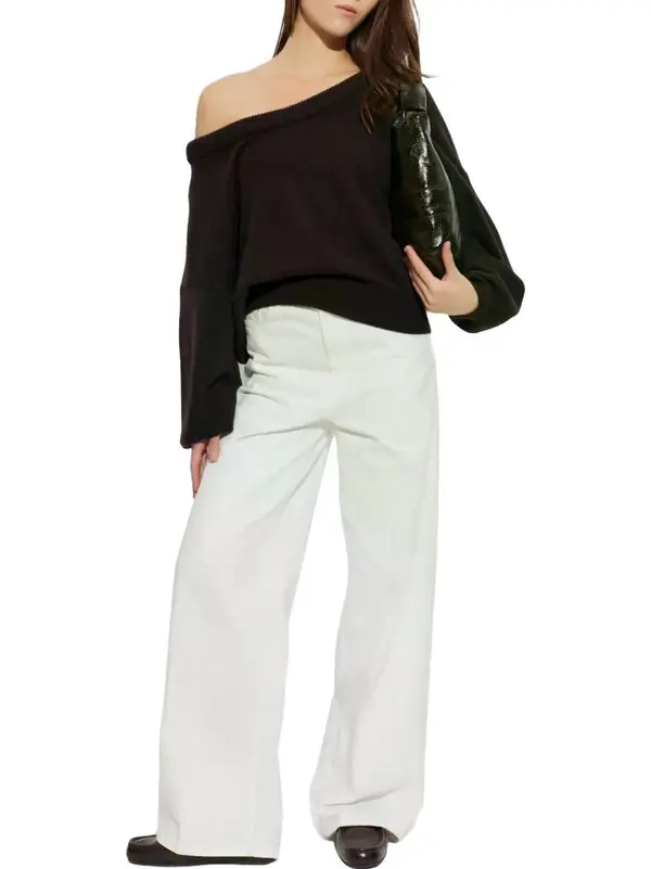 LISA YANG Doria Off-the-shoulder Sweater - Brown