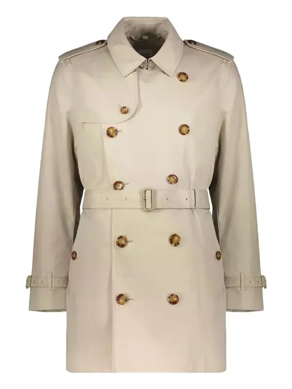 Burberry Double-breasted Belted Trench Coat - Neutrals