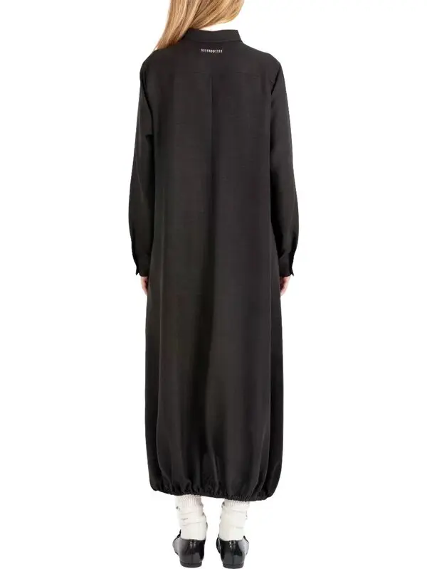 SOCIETE ANONYME Maxi Shirt Dress With Numerical Print - Black
