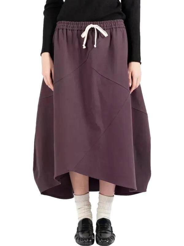 SOCIETE ANONYME Panelled Drawstring Midi Skirt - Purple