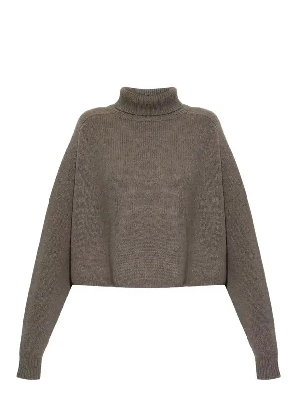 LISA YANG Cathie Turtleneck Sweater - Brown