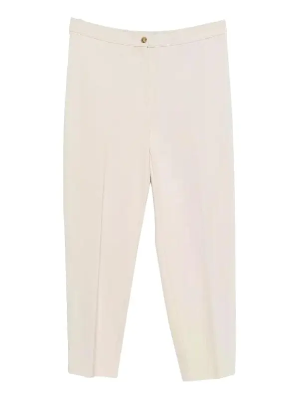 Marina Rinaldi Button-fastening Straight-leg Trousers - Neutrals