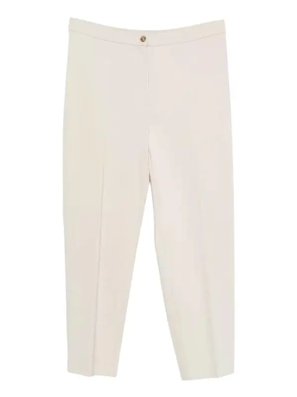 Marina Rinaldi Button-fastening Straight-leg Trousers - Neutrals