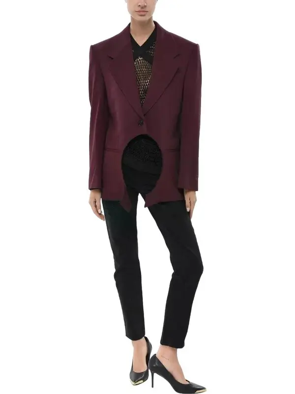 Off-White Meteor Cut-out Blazer - Red
