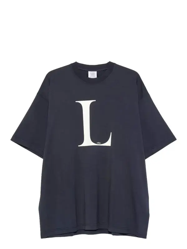 Vetements Logo-print T-shirt - Blue
