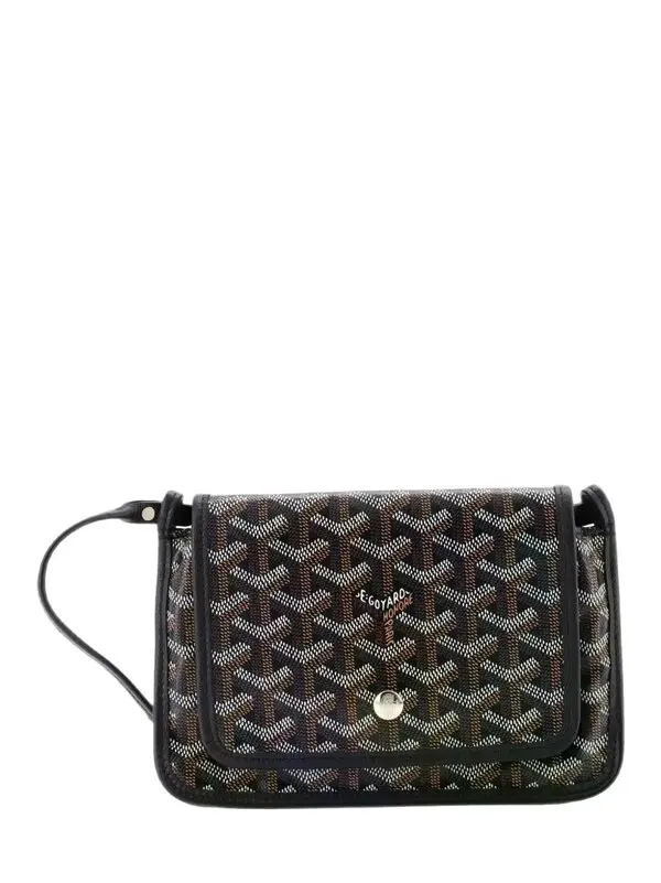 Goyard Plumet Clutch Wallet Coated Canvas Crossbody Bag - Black