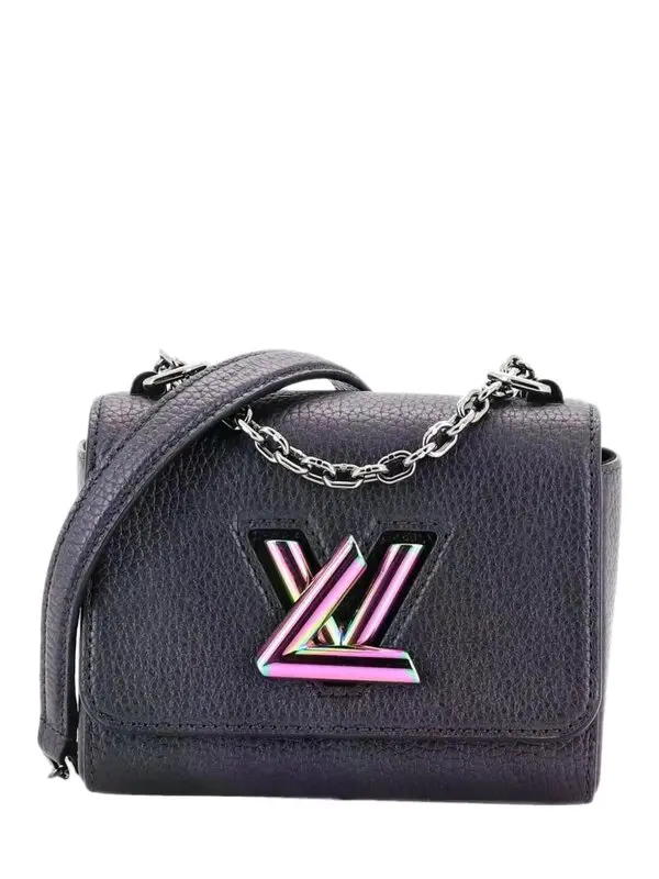 LOUIS VUITTON Twist Handbag Taurillon Leather Mini Crossbody Bag - Blue