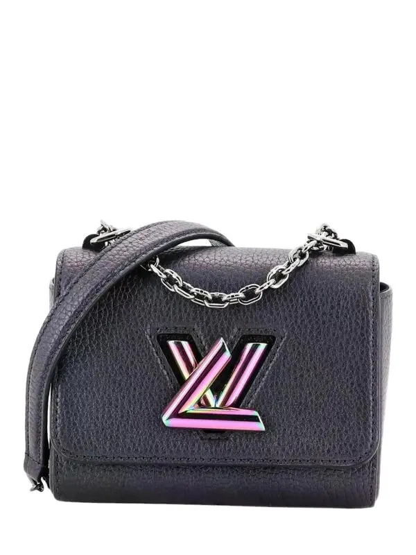 LOUIS VUITTON Twist Handbag Taurillon Leather Mini Crossbody Bag - Blue