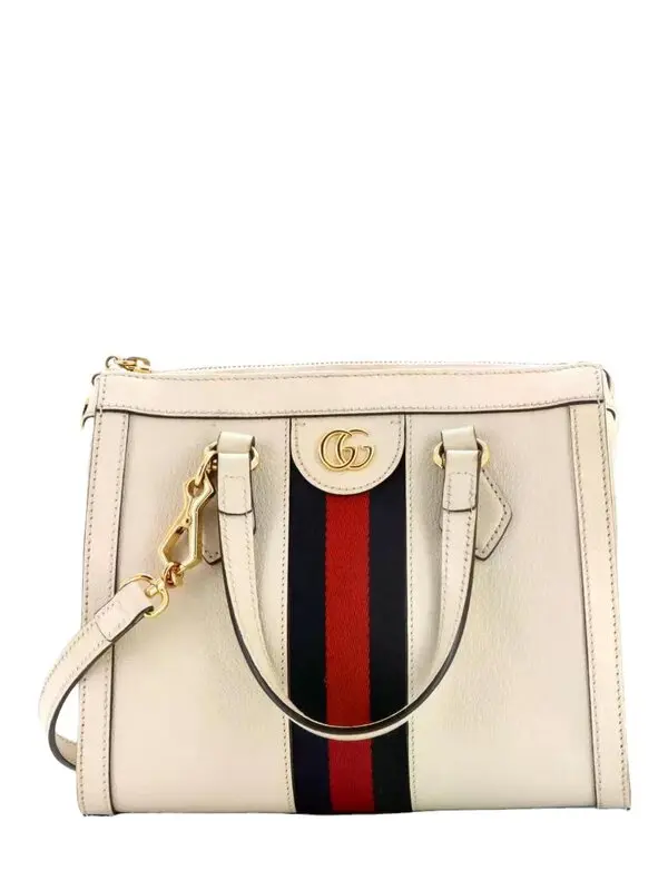 Gucci Ophidia Top Handle Satchel - Neutrals