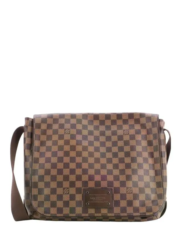 LOUIS VUITTON Damier Gm Brooklyn Crossbody Bag - Brown