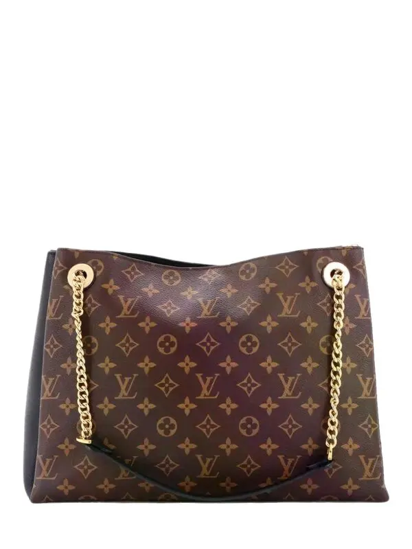 LOUIS VUITTON Monogram Canvas Shoulder Bag - Black