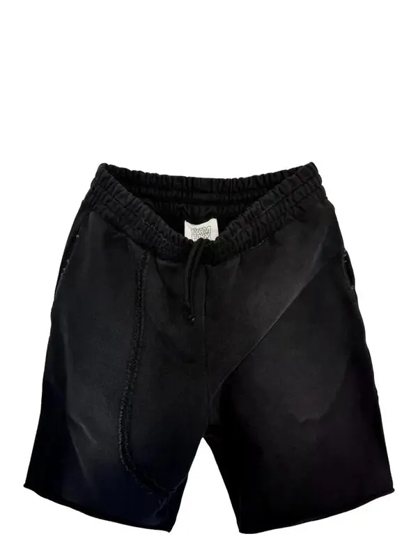 NORMFORM Distressed Cut-out Shorts - Black