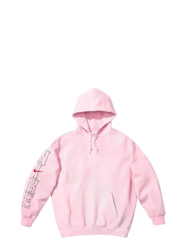 Supreme Embroidered Fleece Hoodie - Pink