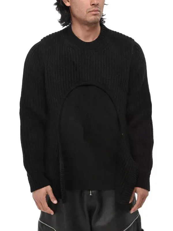 Off-White Meteor Double-fabric Sweater - Black
