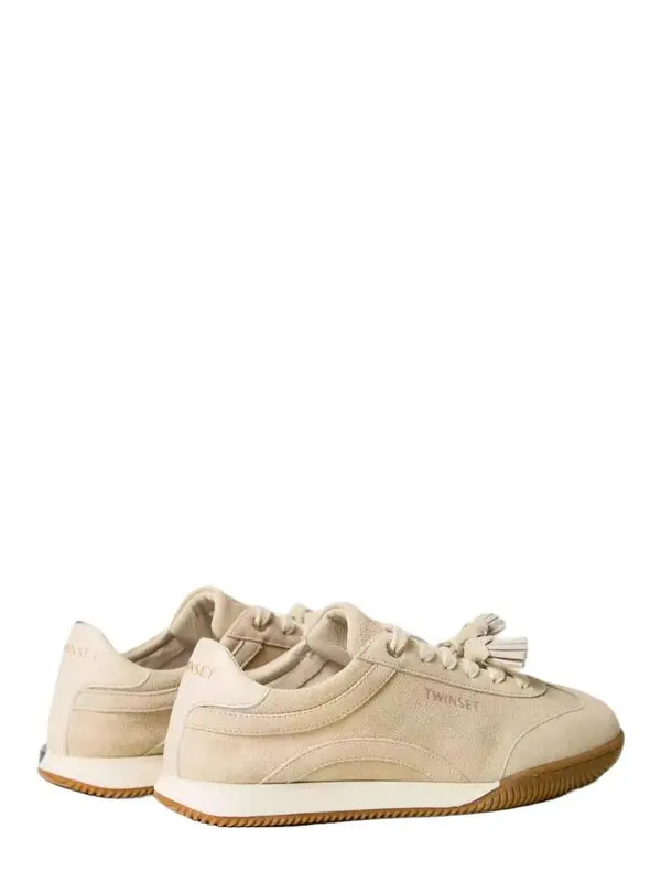 TWINSET Suede Trainers With Tassels - Neutrals