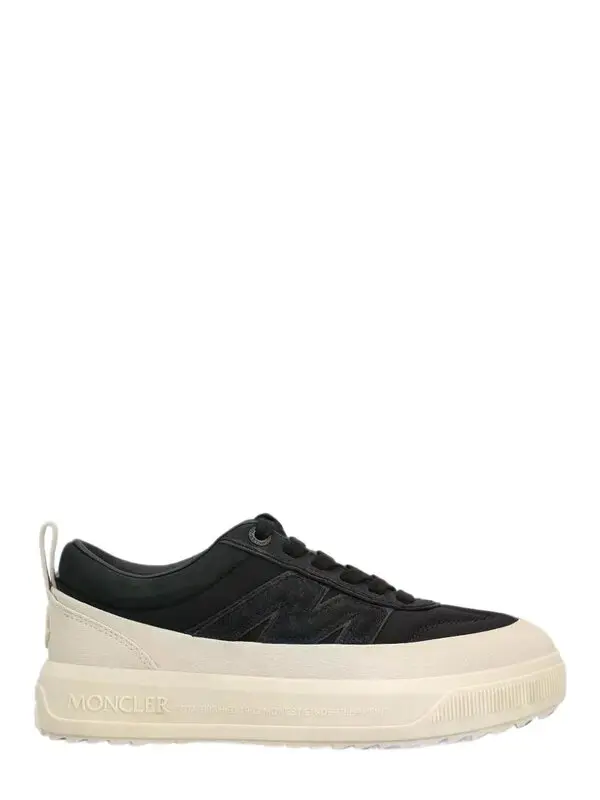 Moncler Altive Nubuck & Suede Lace-up Sneakers - Black