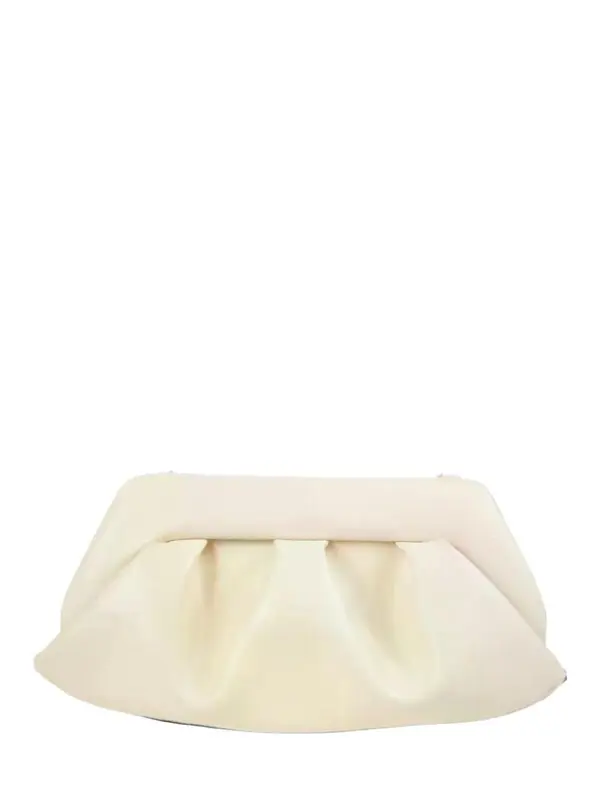 THEMOIRE Bios Pleated Clutch Bag - Neutrals