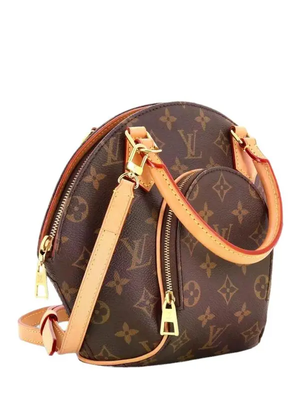 LOUIS VUITTON Monogram Canvas Ellipse Nm Pm Satchel - Brown