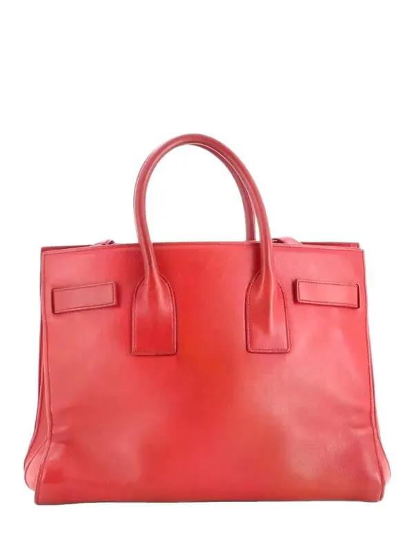 Saint Laurent Sac De Jour Leather Small Satchel - Red