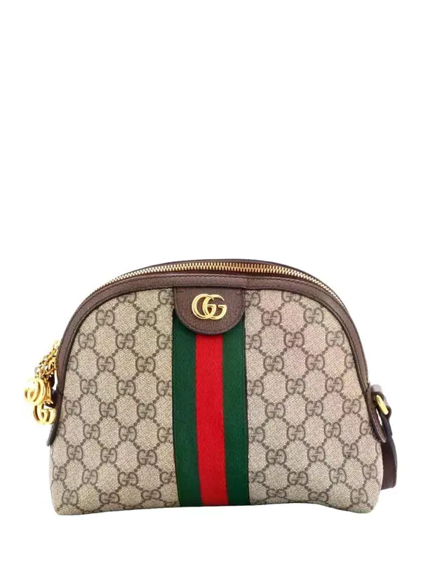 Gucci Ophidia Gg Coated Canvas Shoulder Bag - Brown